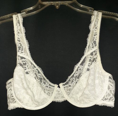 MAIDENFORM Size 38C Bra White Floral Lace DM9600 Modern Beauty ...
