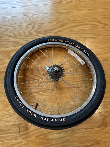 Schwinn Stingray Orange Krate Rear 20 X 2.125 Coaster Brake Rim Wheel ...