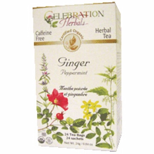 Organic Ginger Peppermint Tea 24 Bags By Celebration Herbals | eBay