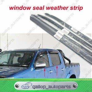 Set of 4 Outer Window Moulding Trim fit Toyota Hilux SR SR5 Dual Cab ...