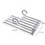 Magic Pants Hangers Multi-Layer Trouser Rack Space Saving Stainless ...