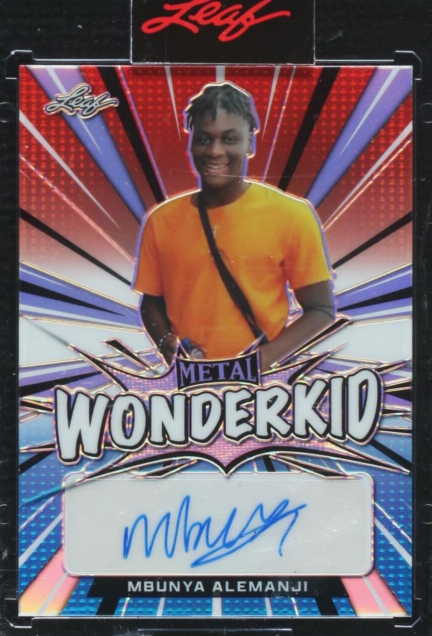 2022 Leaf Metal - Wonderkid Autographs Mbunya Alemanji #WK-MA1 Red ...