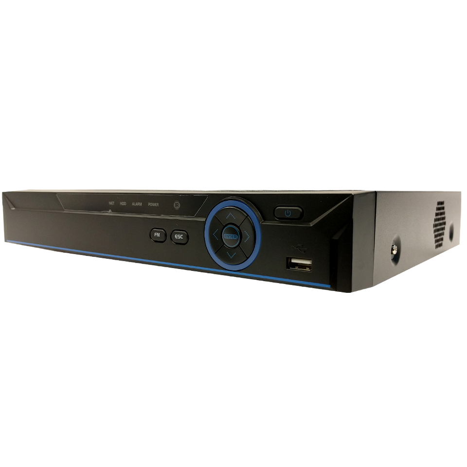 BNC DVR 16CH Tribrid 5MP 1U DVR Supports HDCVI, Analog, IP Video Camera ...