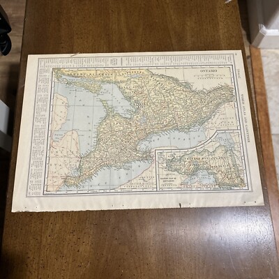 Pre-1900 - Map Of Ontario