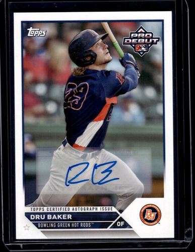 2023 Topps Pro Debut Dru Baker Auto Rays | eBay