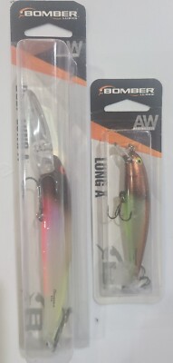 Lot of 2-Bomber Deep Long A 4.5” All Water Ljp Bass Crankbait Lure Coco ...