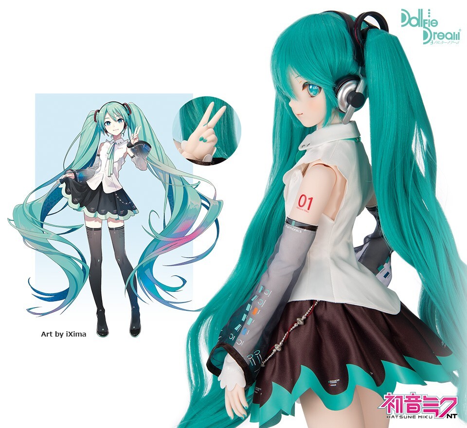 VOLKS 20th Dollfie Dream DD Hatsune Miku NT Doll VOCALOID Japan Limited ...