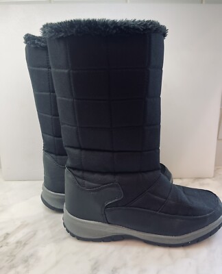 ITASCA Snow Boots Women's Black Snow Winter Calf Boot Insulated Size 8 ...
