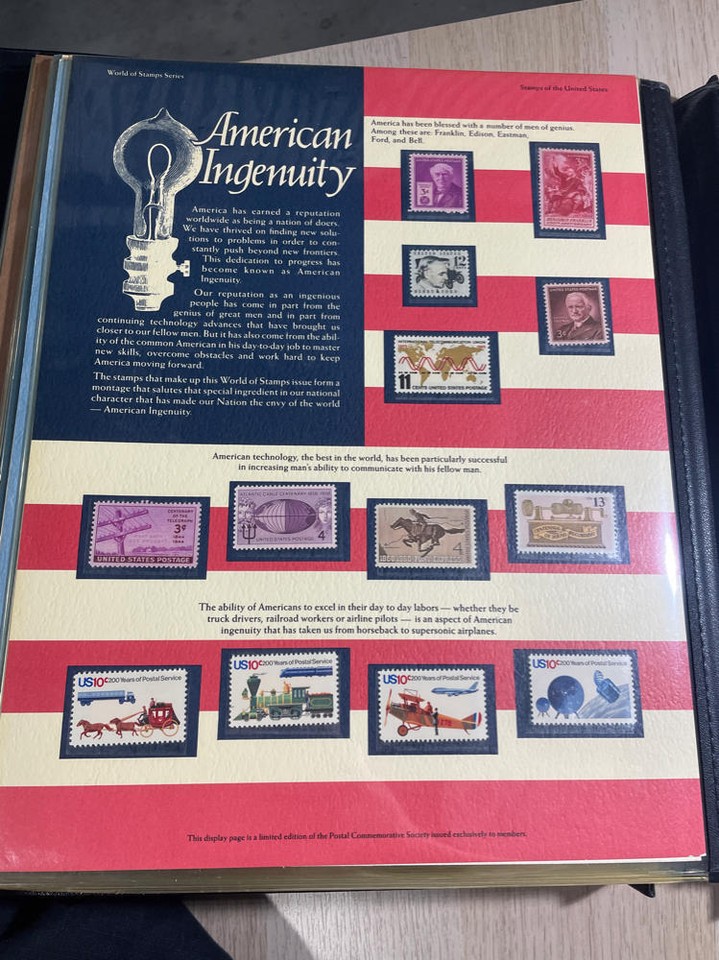 U.S. Postal Commemorative Society World Of Stamps Collection 47 Panels ...