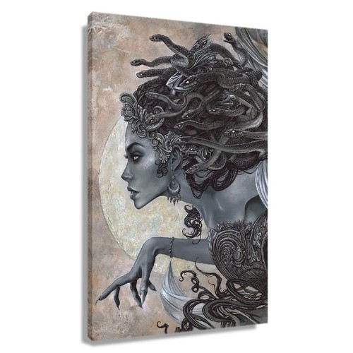 Medusa Wall Art Canvas Framed Greek Print Greek Mythology Wall Art ...