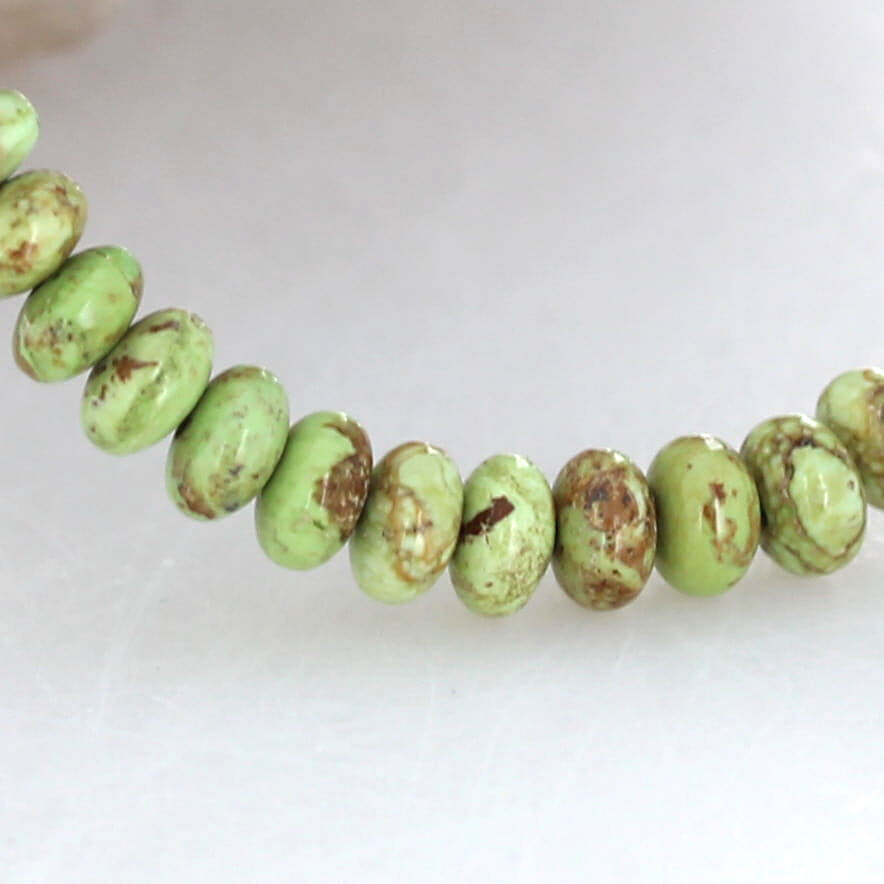 Genuine Australian Gaspeite Rondelle Shaped Beads Pack of 10 ...