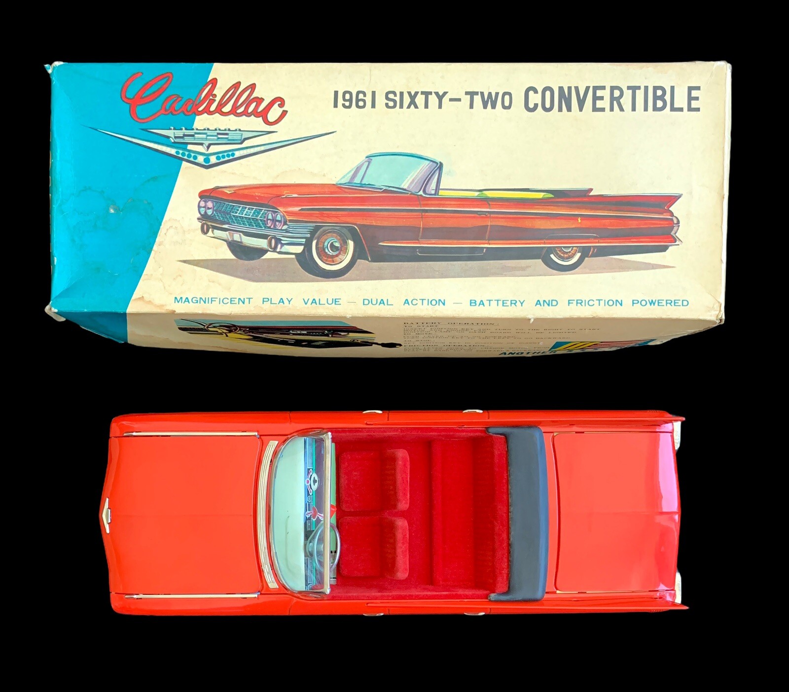 1961 Cadillac Red 62 Convertible Car Shoji SSS Japan | eBay