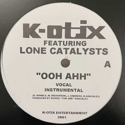 K-OTIX - OOH AHH / METAMORPHOSIS (12") 2001!! RARE!! MICAH + DAMIEN ...