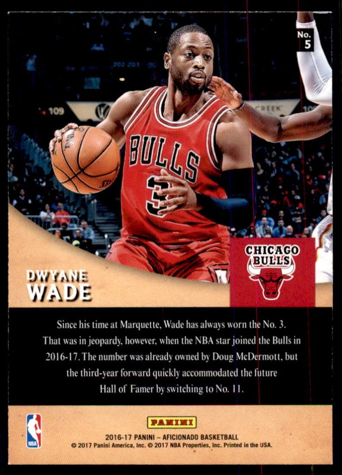 2016-17 Panini Aficionado #5 Dwyane Wade Magic Numbers | eBay