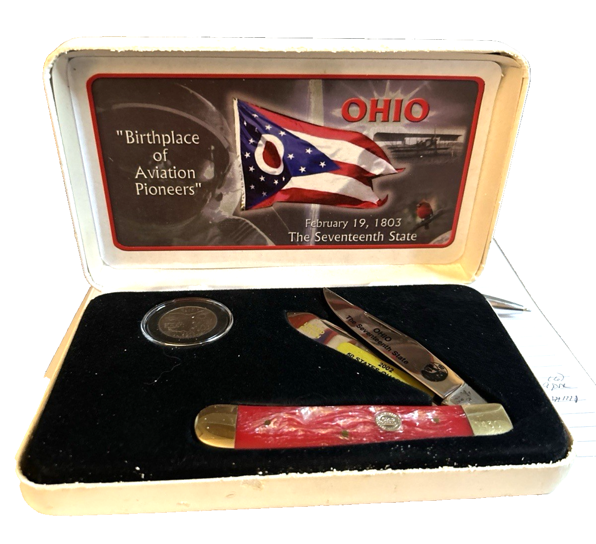 Ohio 17th State Pocket Knife State Coin Boxed Set | eBay