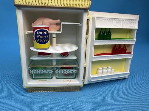 Vintage Ideal Petite Princess Dollhouse Furniture Kitchen Refrigerator ...