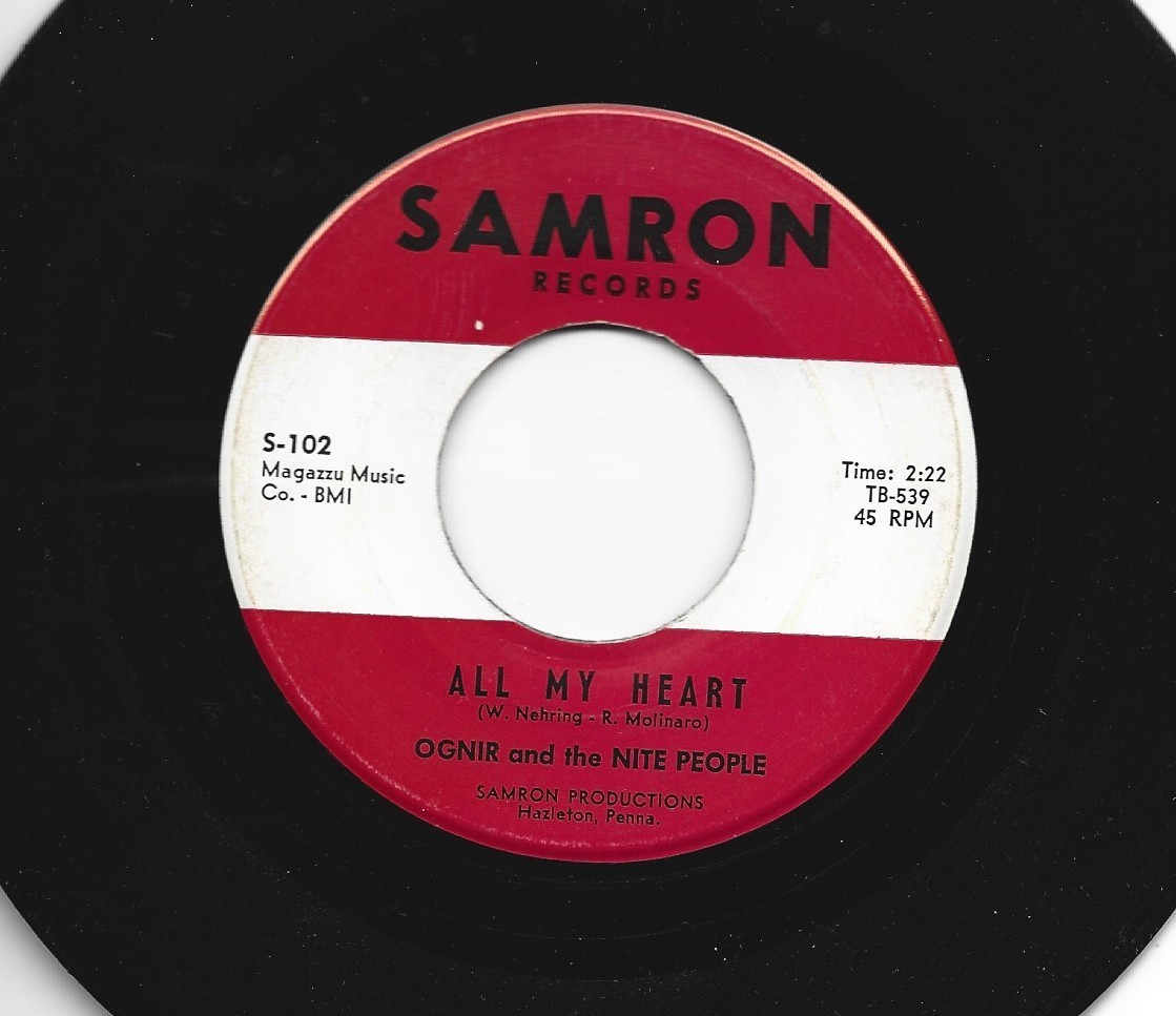 GARAGE FUZZ 45 -OGNIR and the NITE PEOPLE - I FOUND A NEW LOVE- HEAR ...