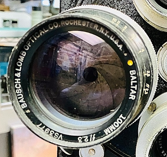 100mm FL Bausch &Lomb Baltar Yellow Dot 35mm Format F2.3 Lens | eBay