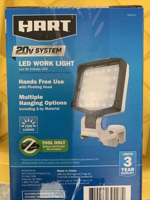 HART HPWL01 20V LED Work Light (Body Only) for sale online | eBay