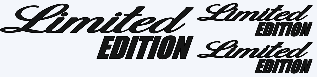 Limited Edition decal. sticker. 3 decal set. | eBay