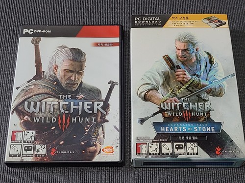 Witcher 3 III Wild Hunter & Expansion Pack PC Retro Game Korean Ver ...