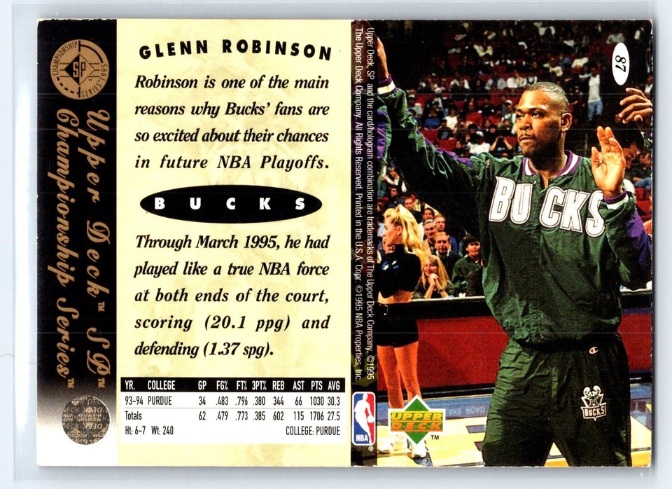 Glenn Robinson Rookie Card