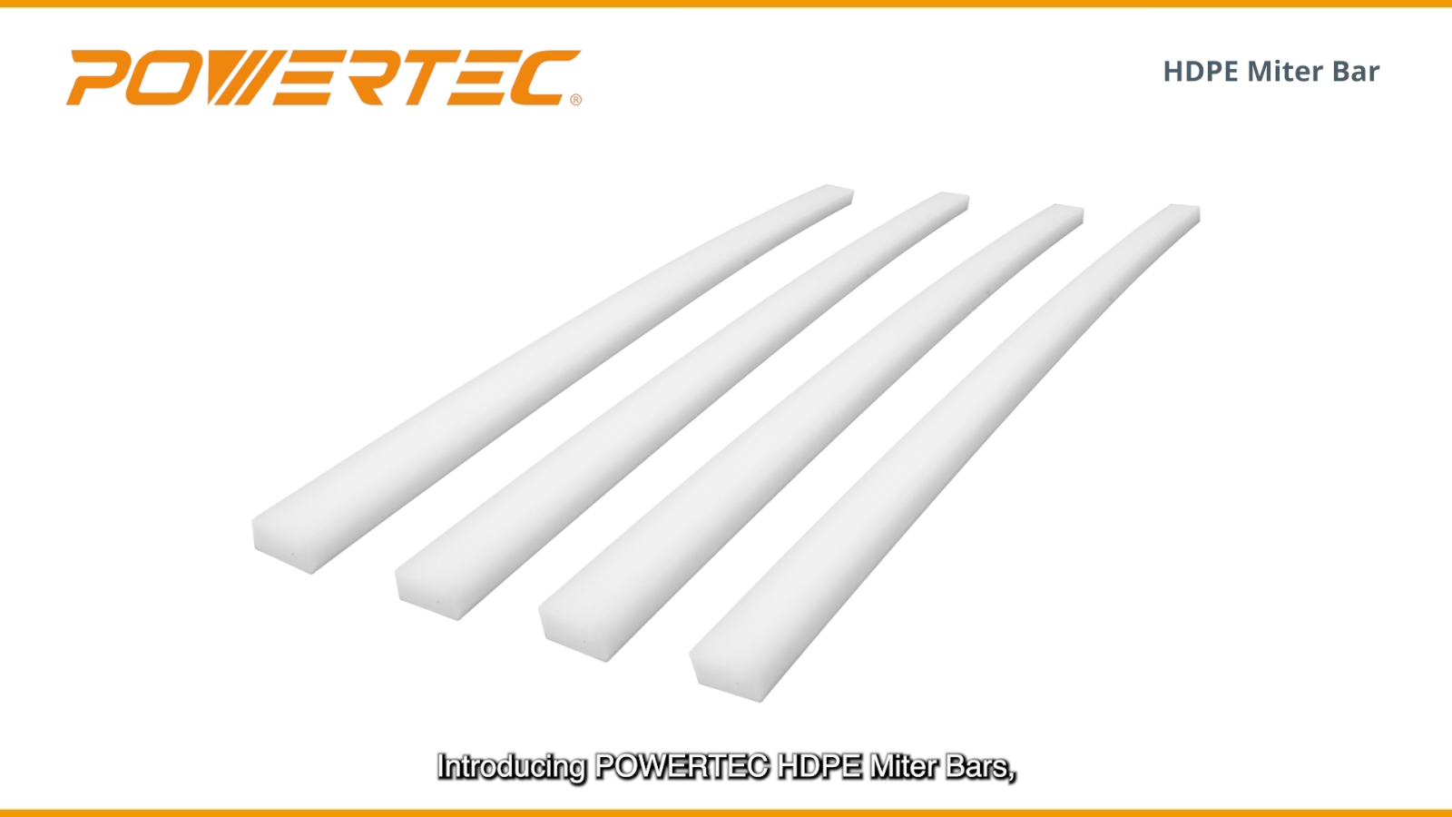 POWERTEC 71793 HDPE Miter Bar 3/4" x 3/8" x 17" for Crosscut Sled, 4PK ...