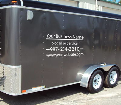 Enclosed Trailer Lettering Trailer Wraps Charlotte: Vinyl Decals For