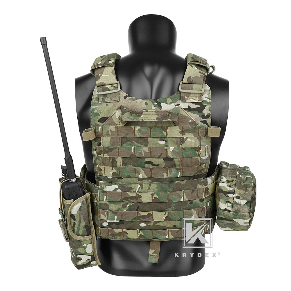KRYDEX LBT6094A Plattenträger Tactical Body Weste mit Mag Pouch ...