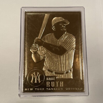 BABE RUTH 1996 CMG WORLDWIDE #30 GOLD CARD NEW YORK YANKEES ...