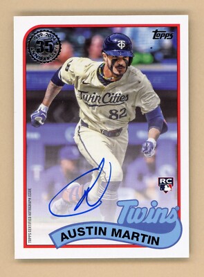 Austin Martin - 2024 Topps Update - Rookie - 1989 Anniv - On Call AUTO ...