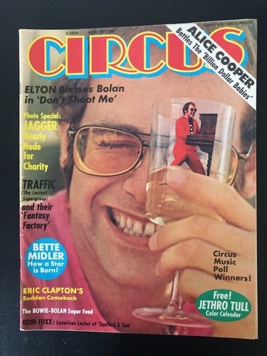 Circus Magazine-April 1973-Elton John Cover-Jetton Tull (Ian Anderson ...