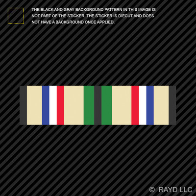8" Southwest Asia Service Persian Gulf War Service Ribbon Sticker ...