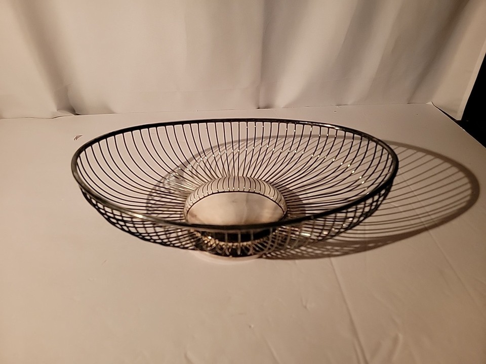 Vintage Eales Of Sheffield Since 1779 Silverplate Wire Bread Basket ...