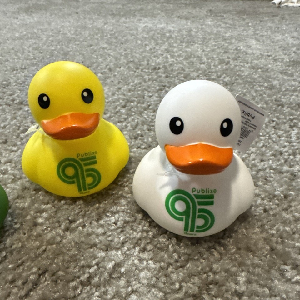 Publix 95th Anniversary Rubber Ducks 3 Color Set Brand New Collectables ...