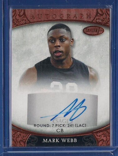 2021 Sage Aspire Bronze RC Auto Mark Webb #ASP-137 Rookie Autograph Georgia B | eBay