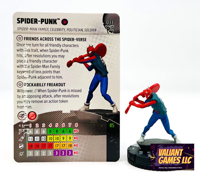 Marvel Heroclix Spider-Punk #033 w/ Card Spider-Verse Set | eBay