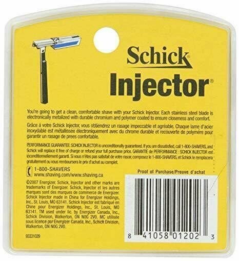 Schick Injector Refill Chromium Blades, Prevents Razor Bumps - 7 Ct ...