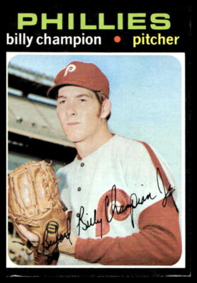 1971 Topps #323 Billy Champion Philadelphia Phillies VG-VGEX | eBay