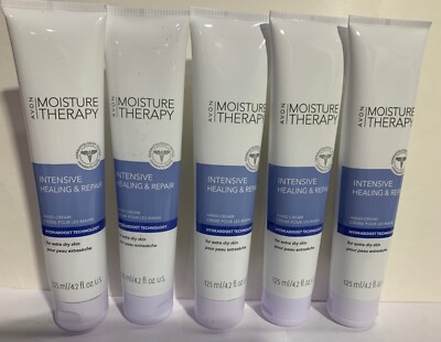 5x Avon Moisture Therapy Intensive Healing & Repair Hand Cream 4.2 fl ...