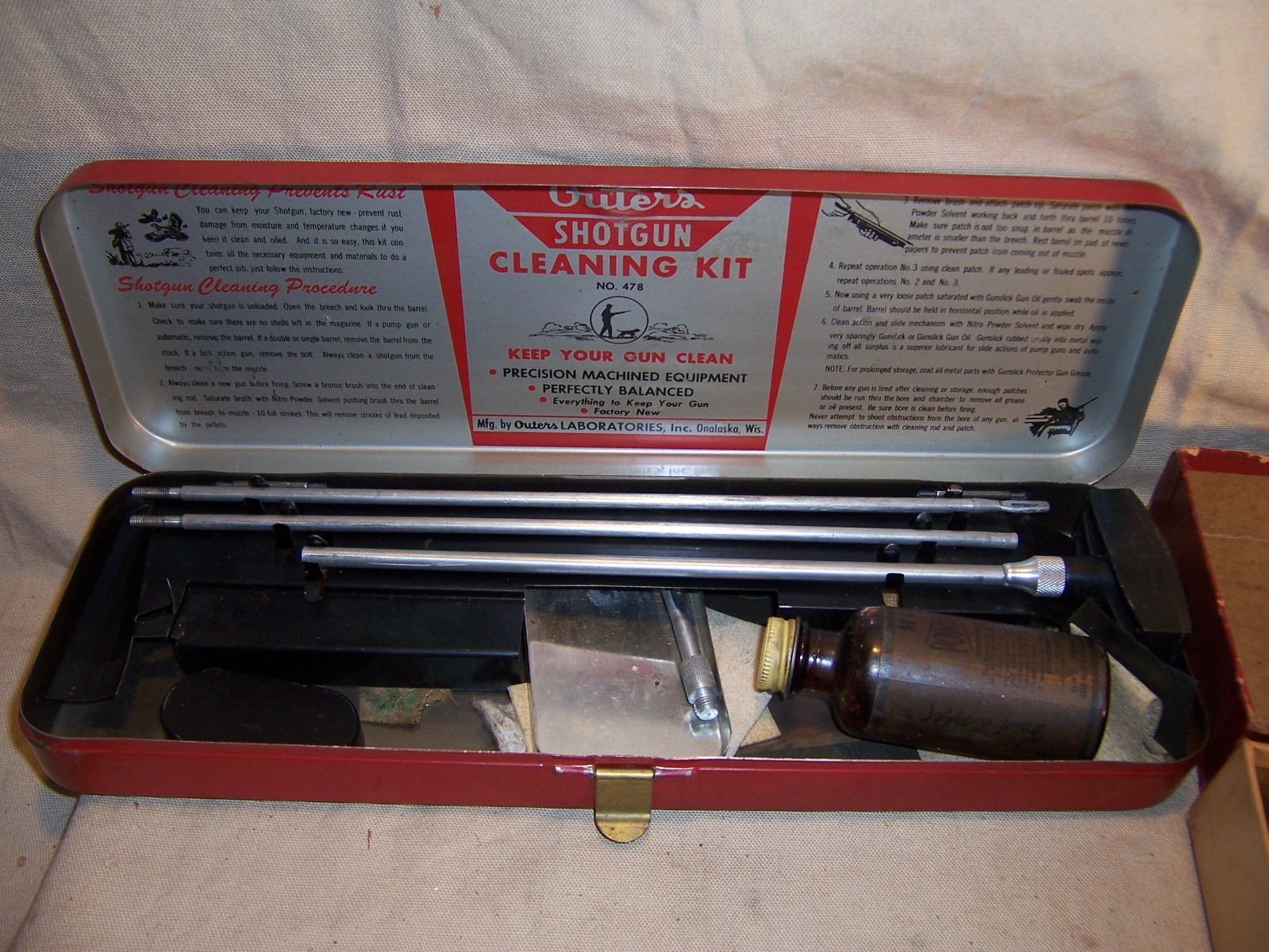 Vintage Outers Gunslick Shotgun Cleaning Kit Mixed Kit and Box | eBay