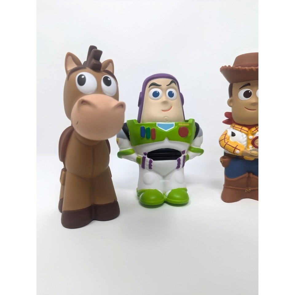 Toy Story 4 Disneyland Park Chunky Bath Toy Set Buzz Woody Jessie Rex ...