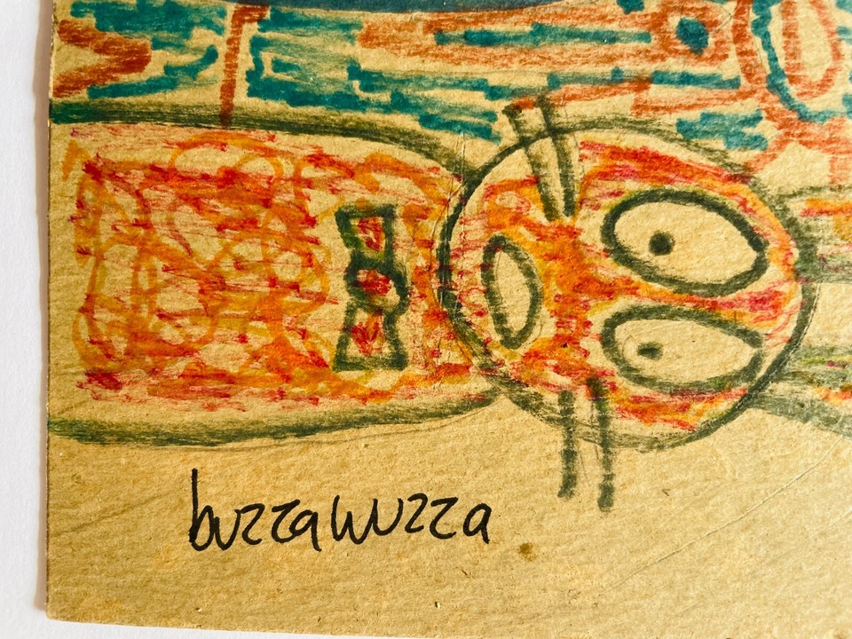 ORIGINAL FRAMED ART RABBIT DRAWING BY(Buzza Wuzza) COMIC BOOK ...