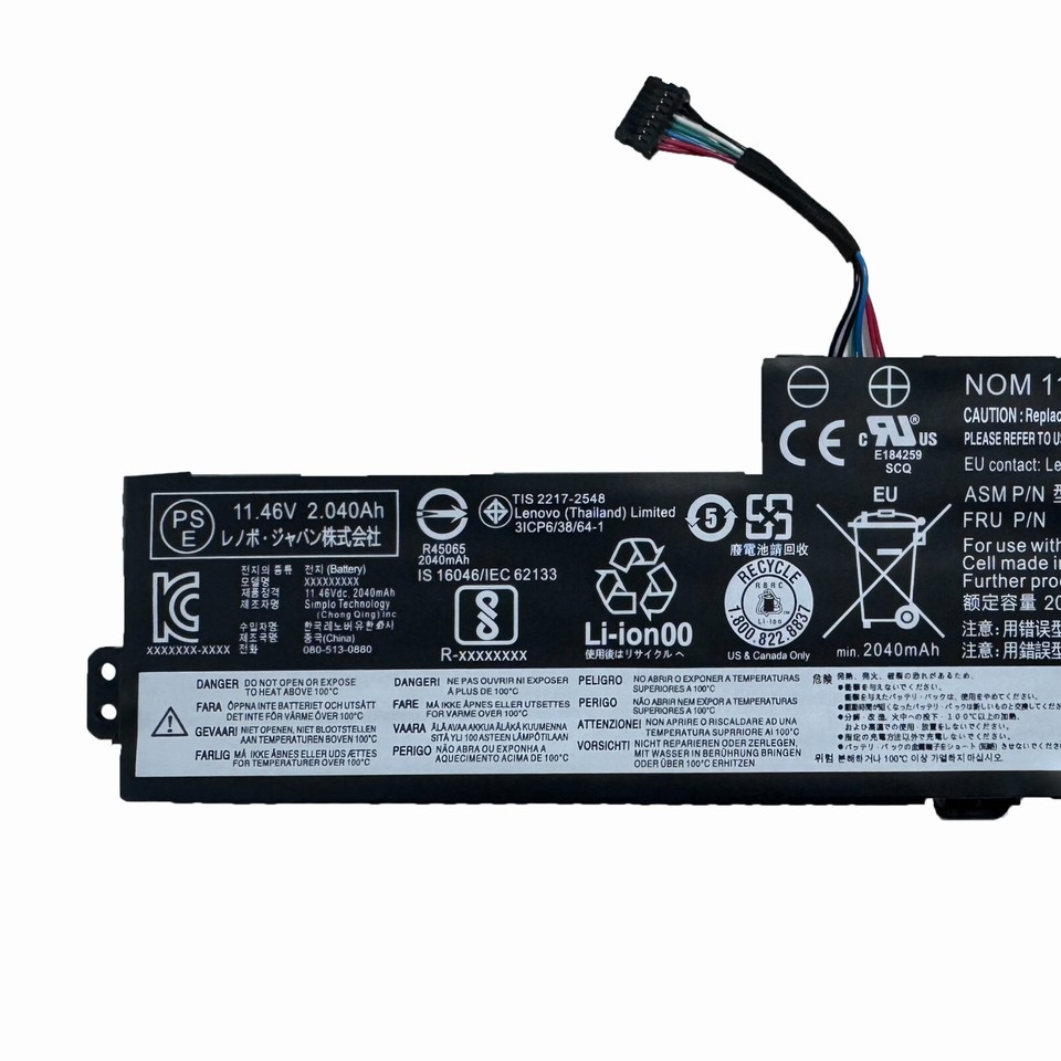 Genuine OEM 24Wh 01AV419 01AV489 01AV421 Battery For Lenovo ThinkPad ...
