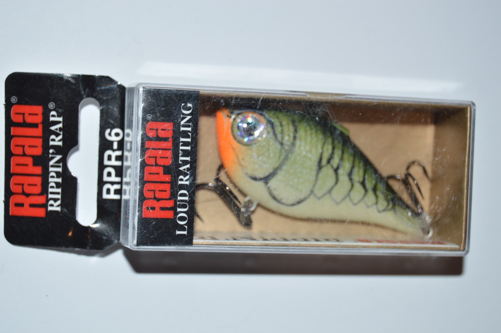 rapala rippin' rattle trap rap rpr-6 rpr06 ogcw 2 1/2" 1/2oz olive ...