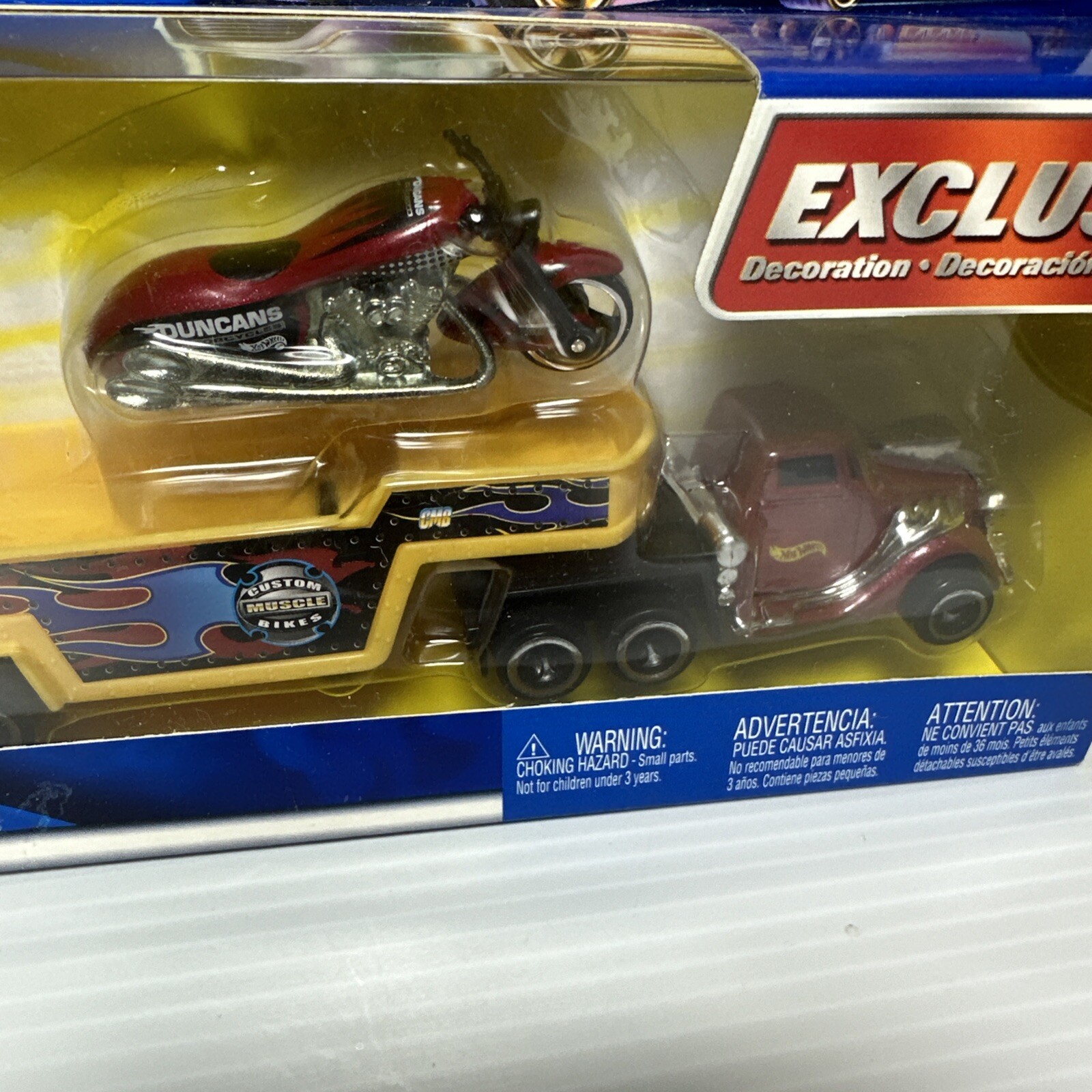 Hot Wheels Pavement Pounder 2-Pack Duncan Motorcycle 1:64 Die Cast Car ...