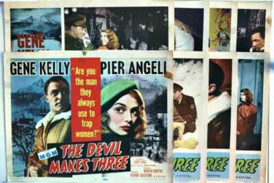 ORIGINAL LOBBY CARDS - THE DEVIL MAKES THREE - 1952 - set of 8 - Gene ...