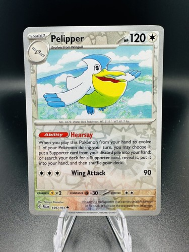 Pokemon TCG - Reverse Holo Pelipper 159/193 - Paldea Evolved 2023 | eBay