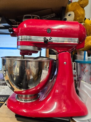 Red Kitchen Aid 300W Ultra Power Mixer 4.5 cup with 4 attachments and ...