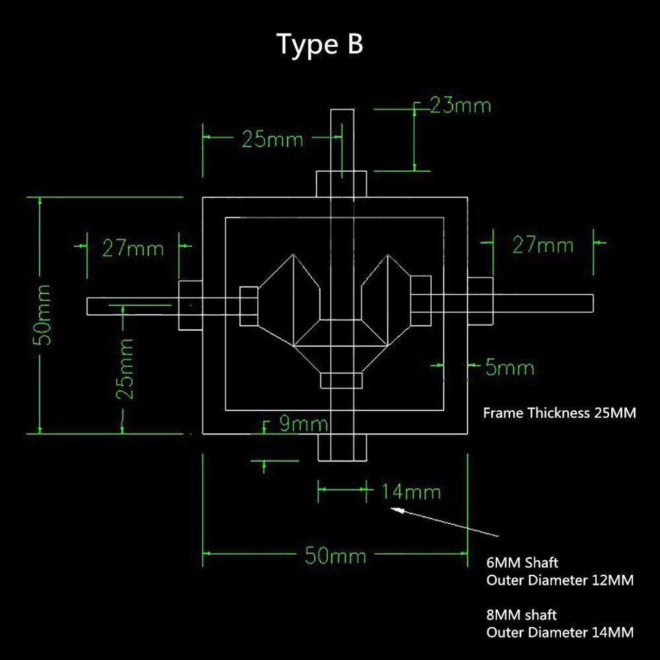 90 Degree Right Angle Drive Reversing Bevel Gear Box Aluminum Frame ...